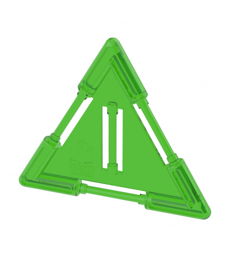 Small Triangle Tile Green (slotted) – The Learning Journey TG