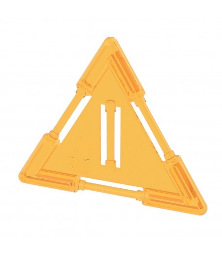 Small Triangle Tile Orange Pastel (slotted) – The Learning Journey TG